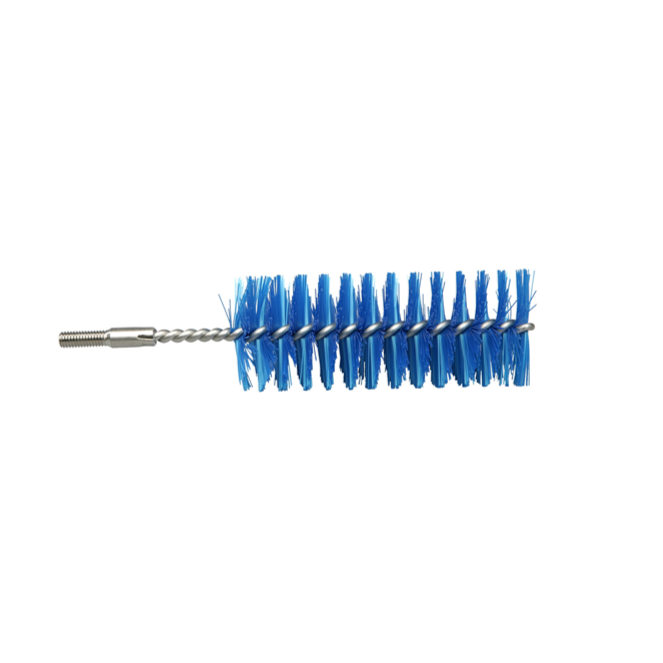 Tube brush with thread, medium, blue, Ø40x100x160 mm - Agriconcept