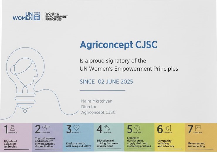 Agriconcept CJSC Joins the Women’s Empowerment Principles (WEPs ...